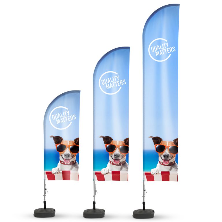 Beachvlag online bestellen - Bestel uw beachflag bij vlaggen maken