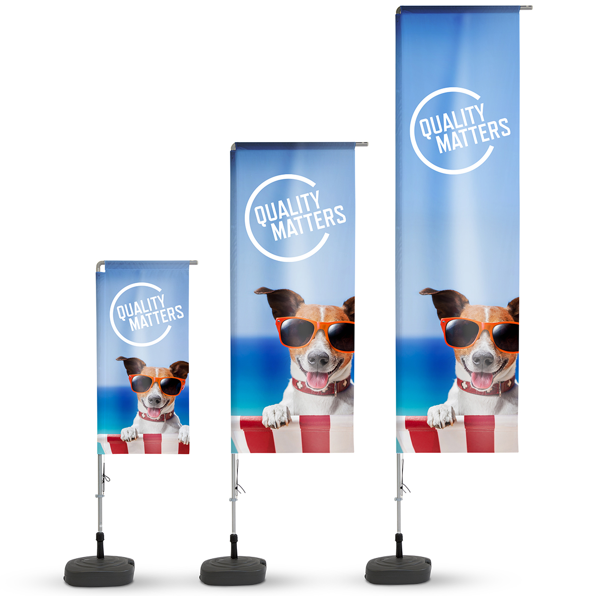 Beachvlag online bestellen - Bestel uw beachflag bij vlaggen maken